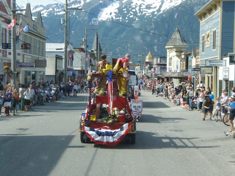 4th of July Parade Skagway Alaska Editorial Image - Image of hiking ...