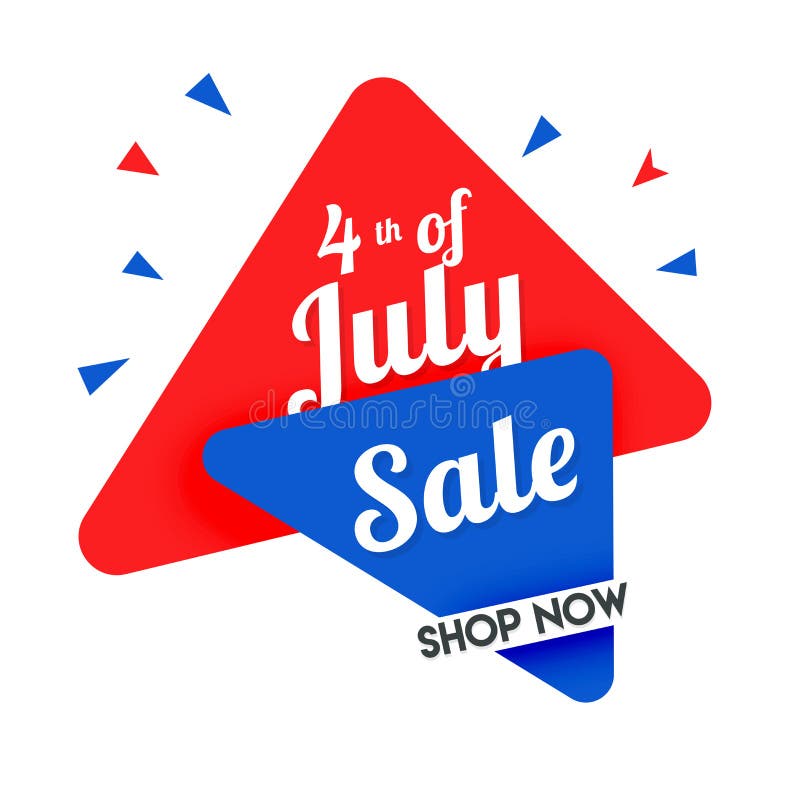 4th of July Sale Poster or Template Design with 50 Discount Offer ...