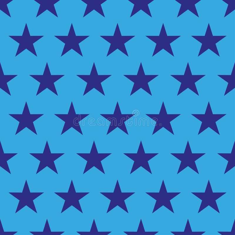 4th of July Seamless Pattern with Stars Stock Illustration ...