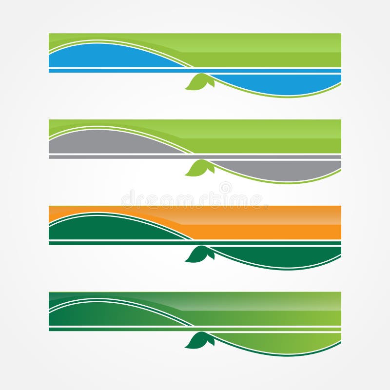 ECO Banner Design stock vector. Illustration of vector - 143184153