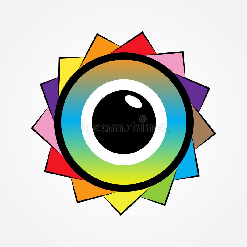 Camera Lance Logo Design stock vector. Illustration of shape - 143184528