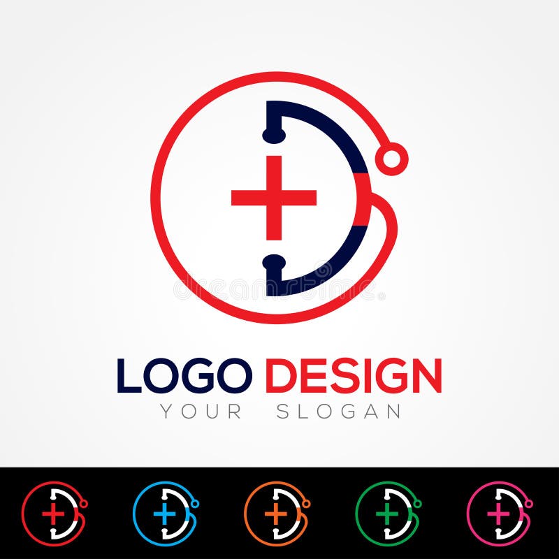 D Letter Medical Logo editorial image. Illustration of identity - 143185020