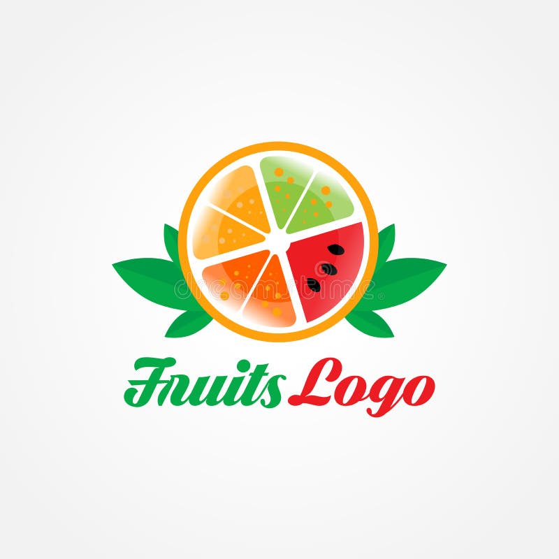 Fruit Company Logo Design Template Stock Vector - Illustration of ...