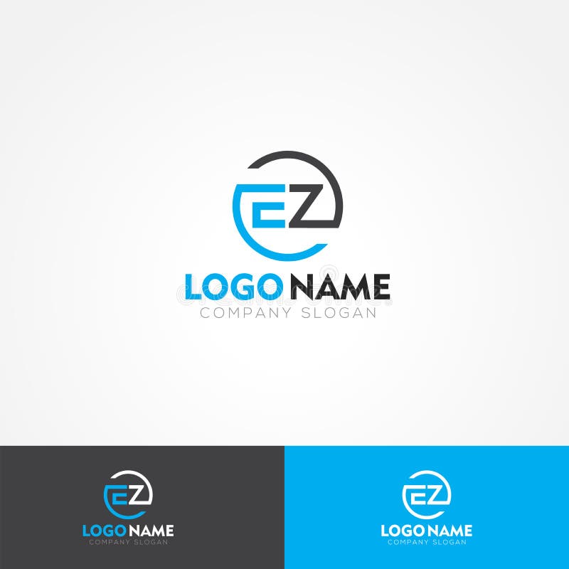 EZ Letter Logo Design stock vector. Illustration of logotype - 143185974