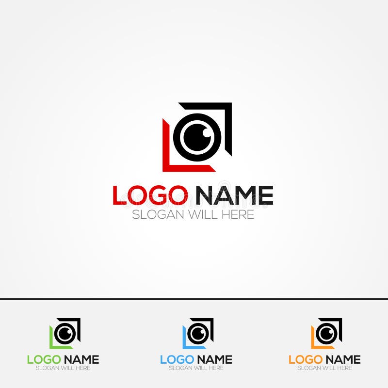 Camera Lance Logo Design stock vector. Illustration of vector - 143186039