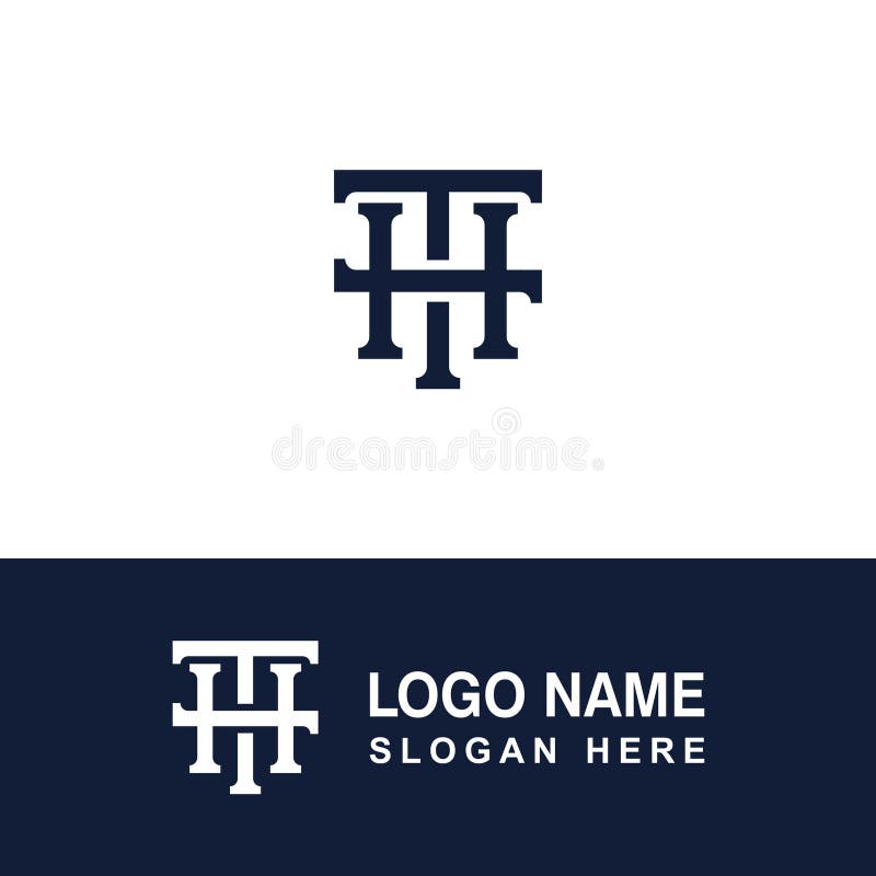 TH or HT logo template. stock vector. Illustration of industry - 332482160