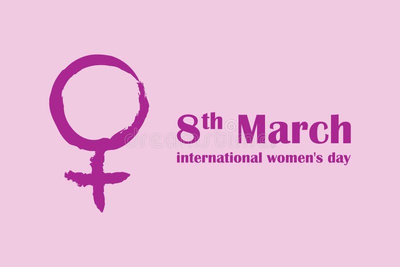 8th March International Womans Day Stock Illustration - Illustration of ...