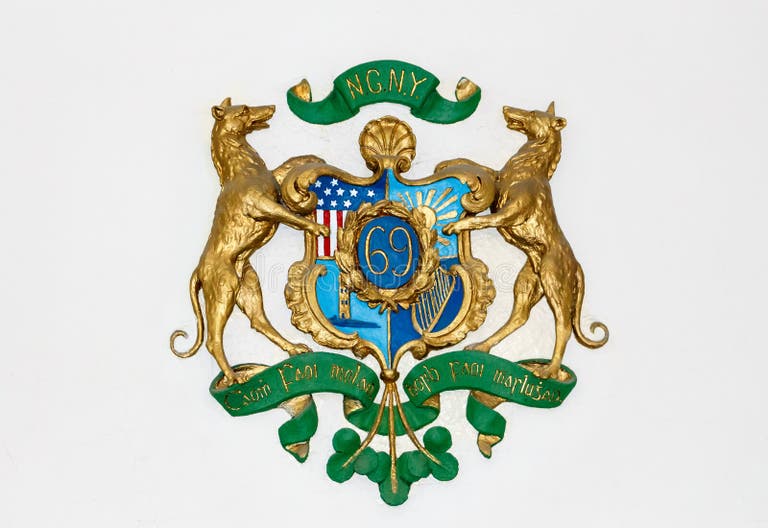 69th New York Insignia editorial stock photo. Image of sign - 87707963