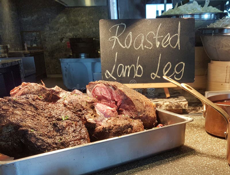 11th Nov 2016 Kuala Lumpur. Roasted Lamb Leg on the Buffet Line for ...