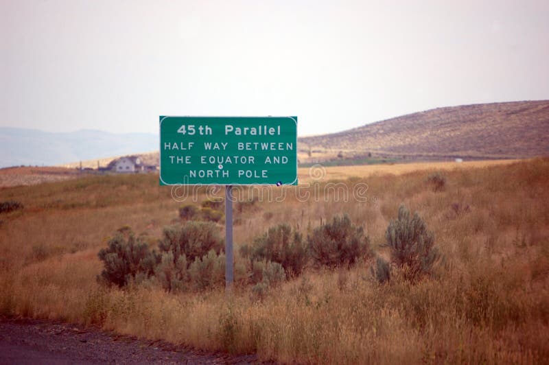 45 th Parallel stock photo. Image of equator, passing - 29925792