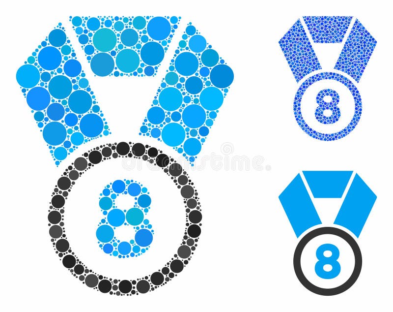 Place Medal Template Vector Mesh 2D Model and Triangle Mosaic Icon ...