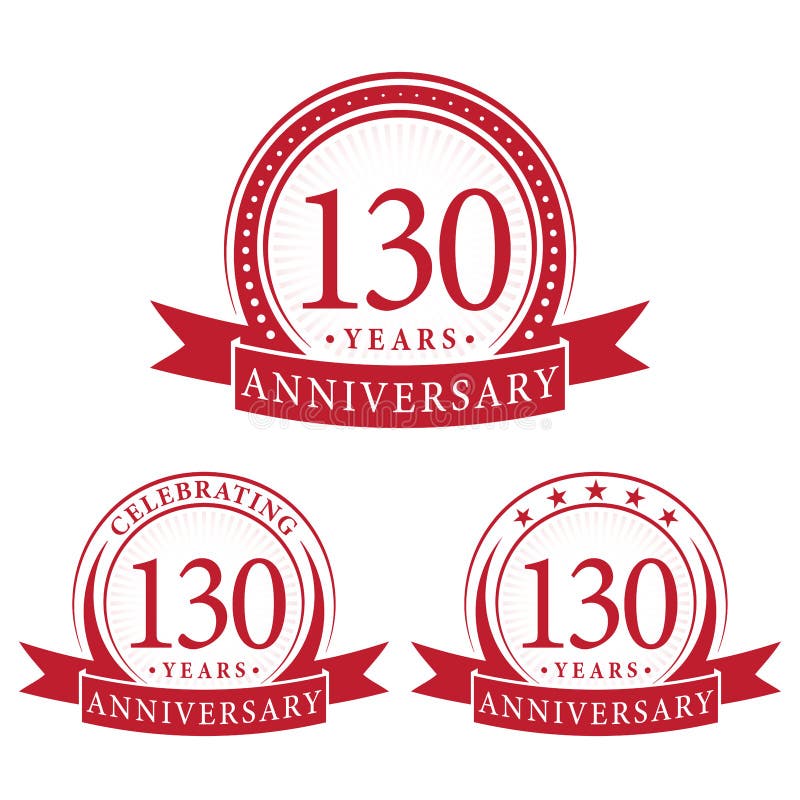 130 Years Anniversary Celebration Logotype. 130th Anniversary Logo ...