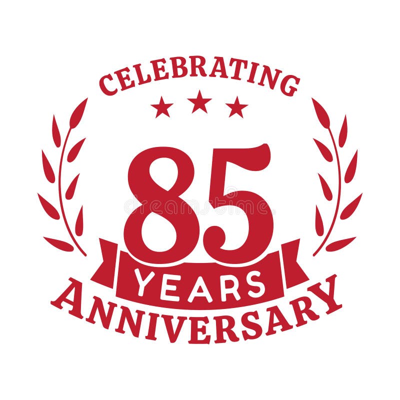 85 Years Anniversary Celebration Logotype. 85th Anniversary Logo ...