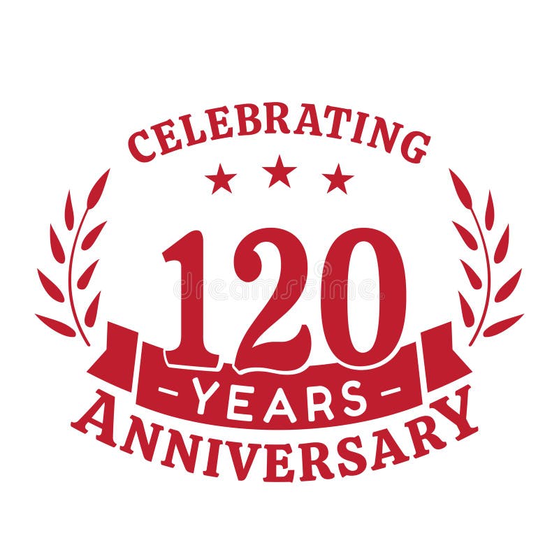120 Years Anniversary Celebration Logotype. 120th Anniversary Logo ...