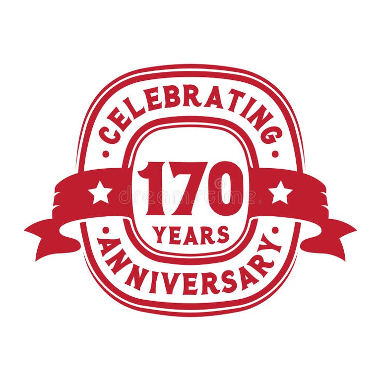 170th Anniversary Celebration Logo Design Template. 170th Anniversary ...