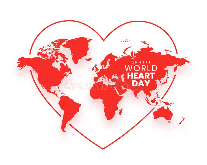 29th Sept International Heat Day Background with World Map Design Stock ...