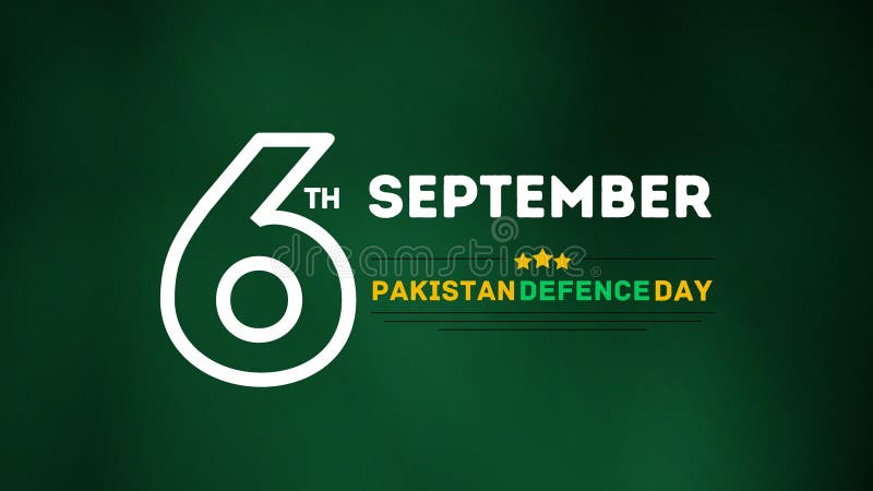 Defence Day 6th September 1965. Illustration of Pakistan Defence Day ...
