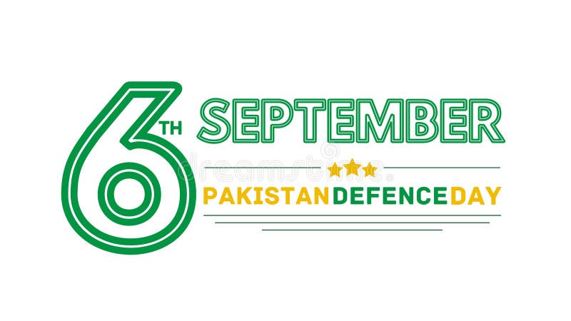 Defence Day 6th September 1965. Illustration of Pakistan Defence Day ...