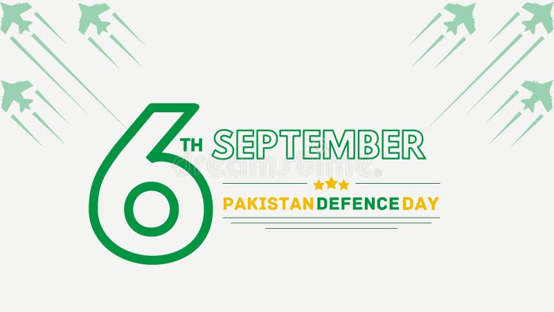 Defence Day 6th September 1965. Illustration of Pakistan Defence Day ...