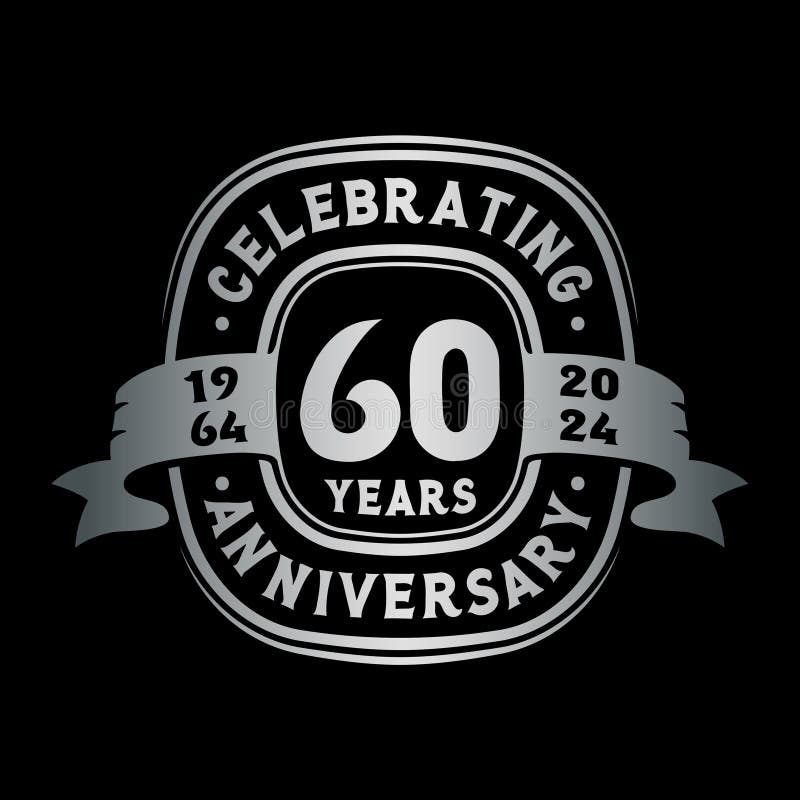 60th Anniversary Celebration Logo Design Template. 60th Anniversary ...