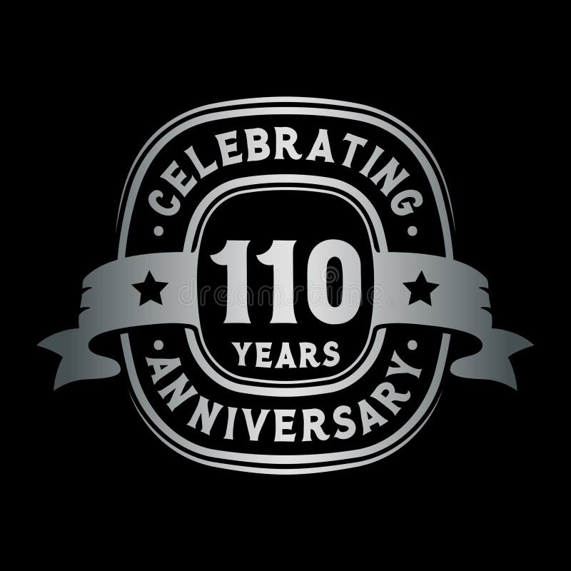 110th Anniversary Celebration Logo Design Template. 110th Anniversary ...