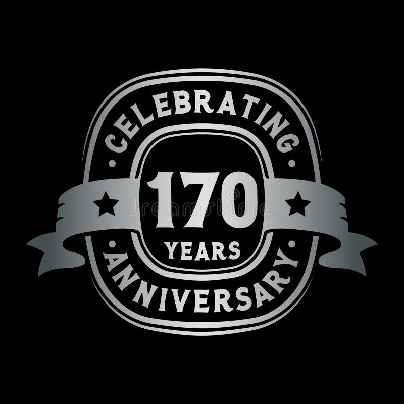 170th Anniversary Celebration Logo Design Template. 170th Anniversary ...