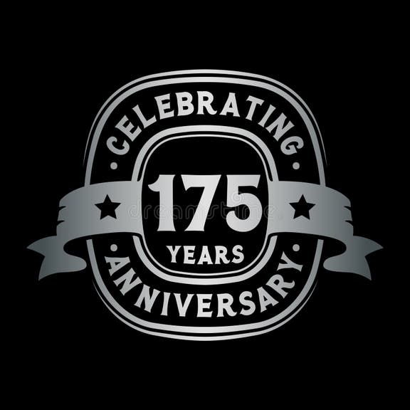 175th Anniversary Celebration Logo Design Template. 175th Anniversary ...