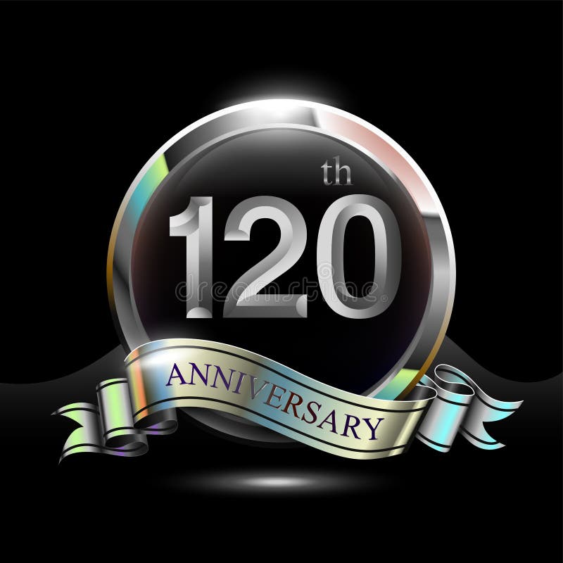120th Anniversary Celebration. Golden Number 120th with Sparkling ...