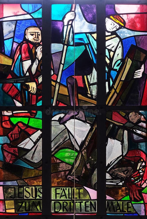9th Stations of the Cross, Jesus Falls the Third Time Stock Image ...