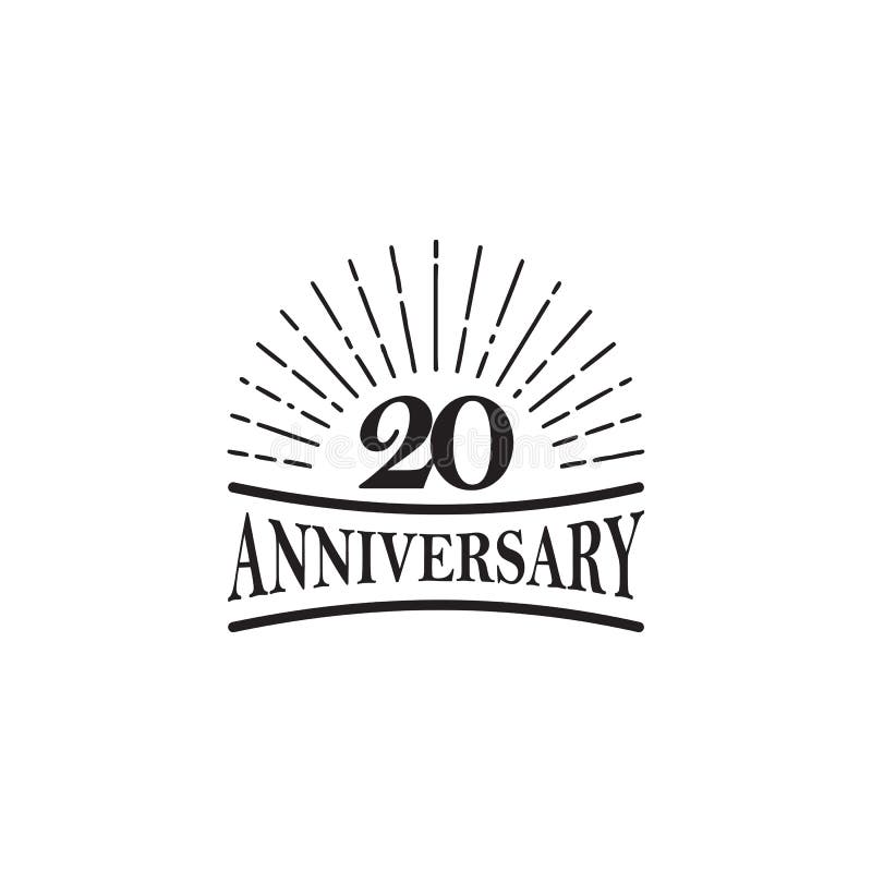 20th Celebrating Anniversary Emblem Logo Design Vector Illustration ...