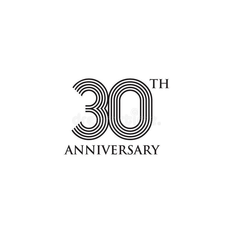 30th Year Anniversary Emblem Logo Design Vector Template Stock Vector ... 30th Year Anniversary Emblem Logo Design Vector Template Stock Vector ...