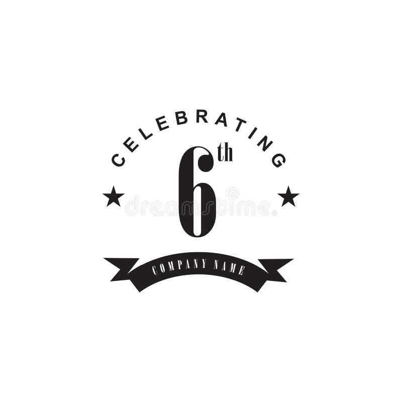 6th Year Business Anniversary Stock Illustrations – 402 6th Year ...