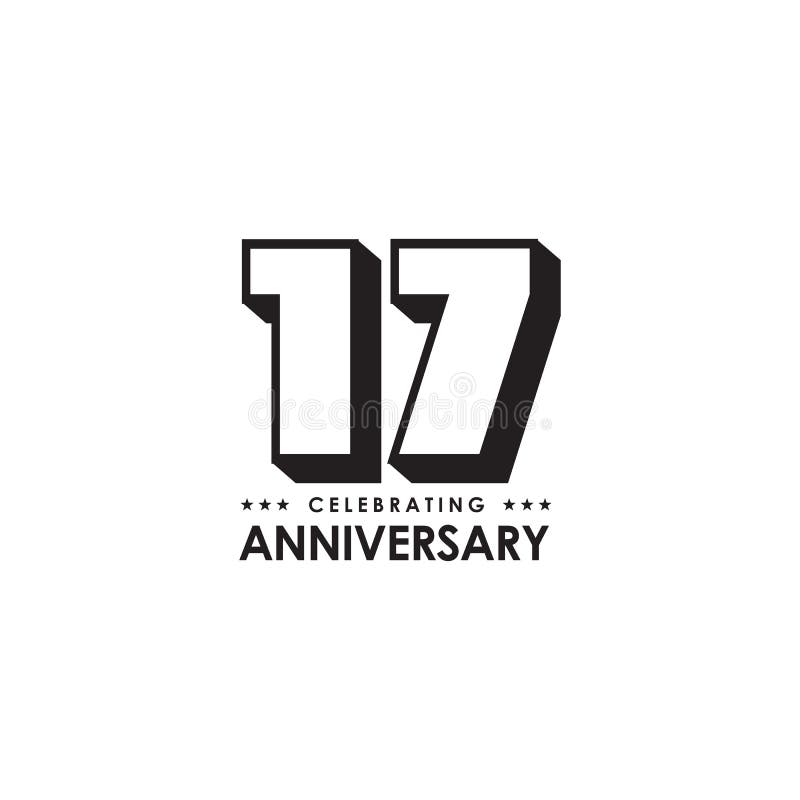 17th Anniversary Logo Stock Illustrations – 459 17th Anniversary Logo ...