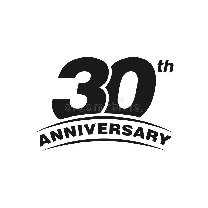 30th Years Anniversary Celebration Icon Vector Logo Design Template ...