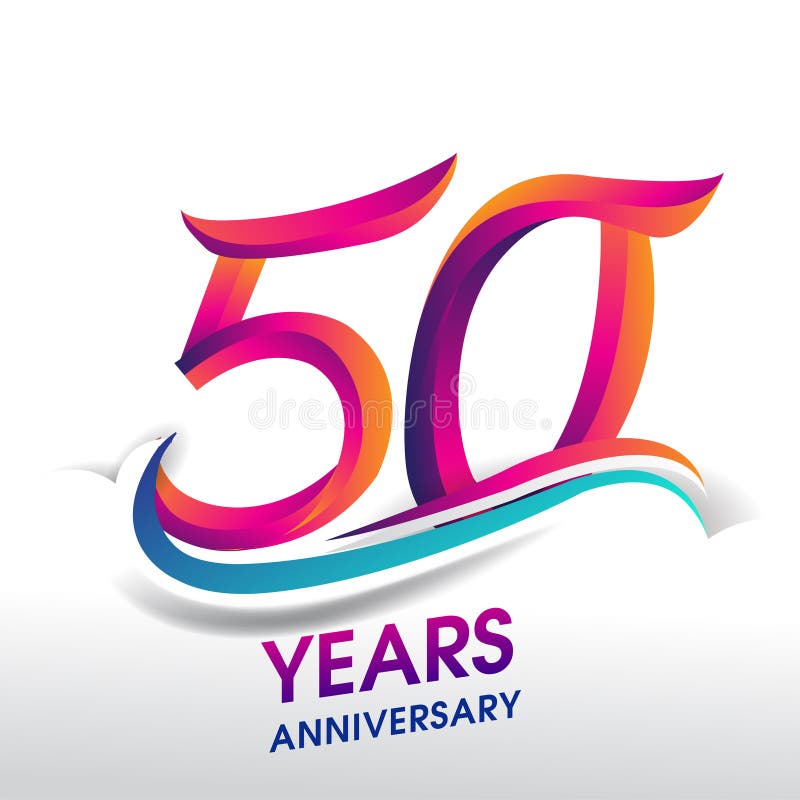50th Years Anniversary Celebration Logo, Birthday Vector Design Stock ...
