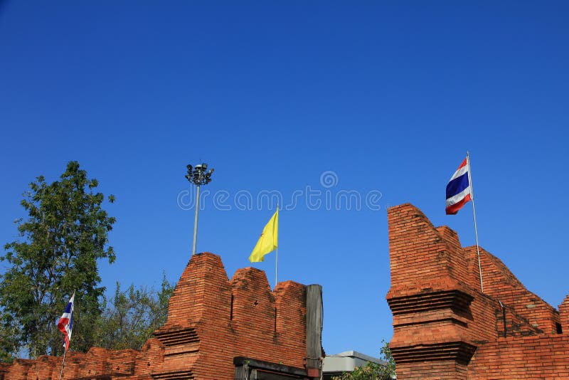 Tha Pae Gate in Chiang Mai, Thailand Stock Photo - Image of culture ...