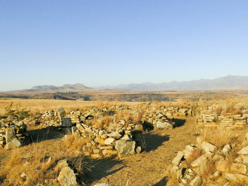 Thaba Bosiu, Lesotho stock photo. Image of capital, background - 126344060