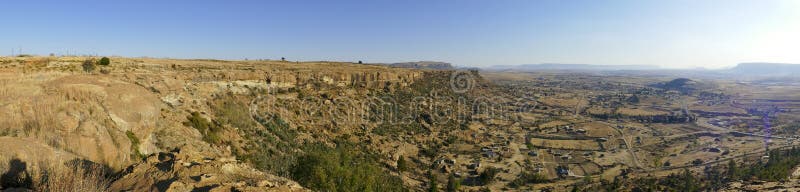 Qiloane, a Mountain in Lesotho Next To Thaba Bosiu Stock Image - Image ...