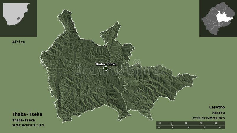 Thaba-Tseka, District of Lesotho,. Previews. Administrative Stock ...