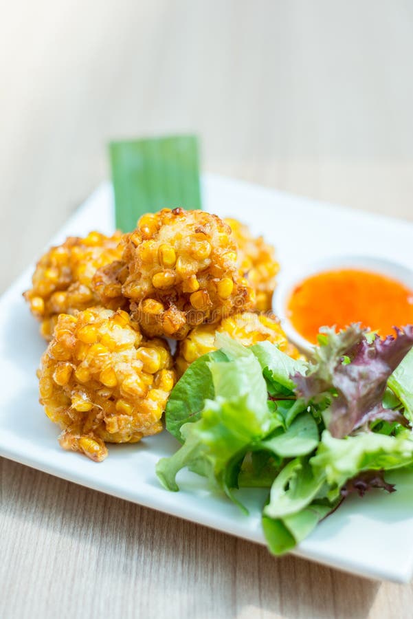 Thai Appitizer, Deep Fried Corn Ball Stock Image - Image of china, corn ...
