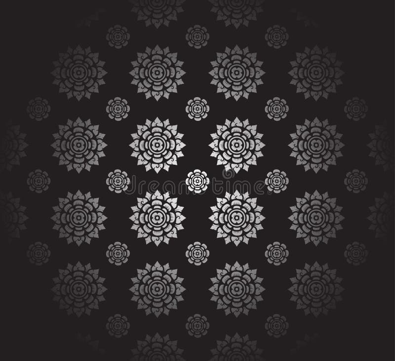 Thai Art Background Pattern Stock Vector - Illustration of modern ...