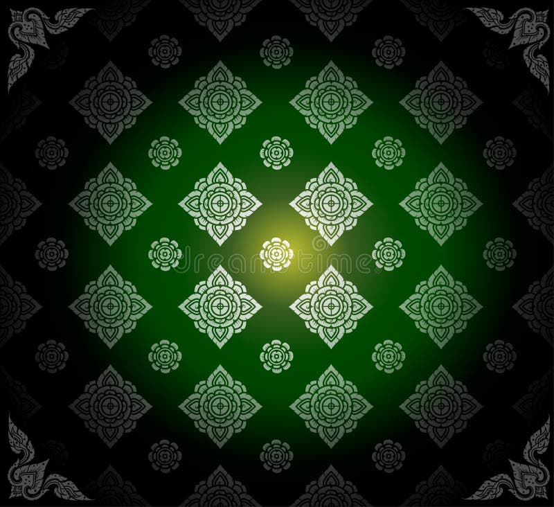 Thai Art Pattern,Traditional Thai Background,line Thai Vector Stock ...