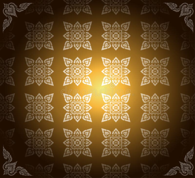 Thai Art Pattern,Traditional Thai Background,line Thai Vector Stock ...