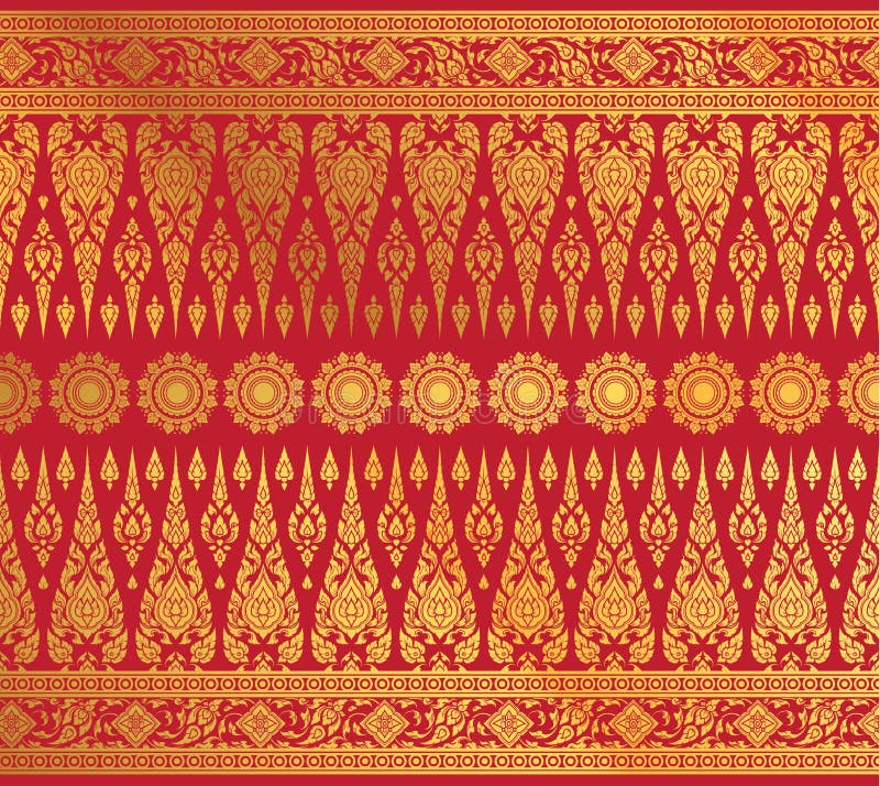 Thai Art Pattern,Traditional Thai Background,line Thai Vector Stock ...