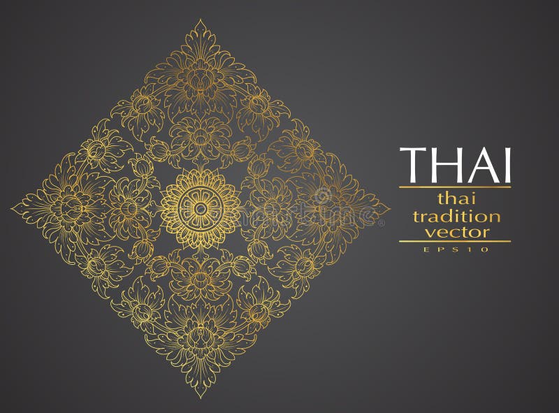 Set of Thai Art Element, Decorative Motifs. Ethnic Art, Icon Stock ...