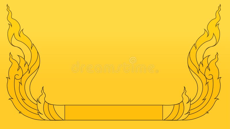 Thai Art Frame Illustration Stock Vector - Illustration of frame, color ...