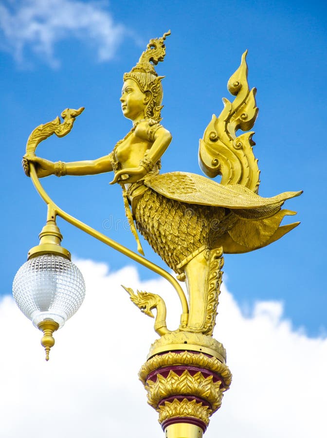 Thai art stock image. Image of gold, post, outdoor, pattern - 43965667