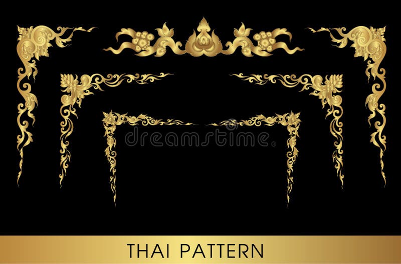 Thai art pattern stock illustration. Illustration of asia - 54922879