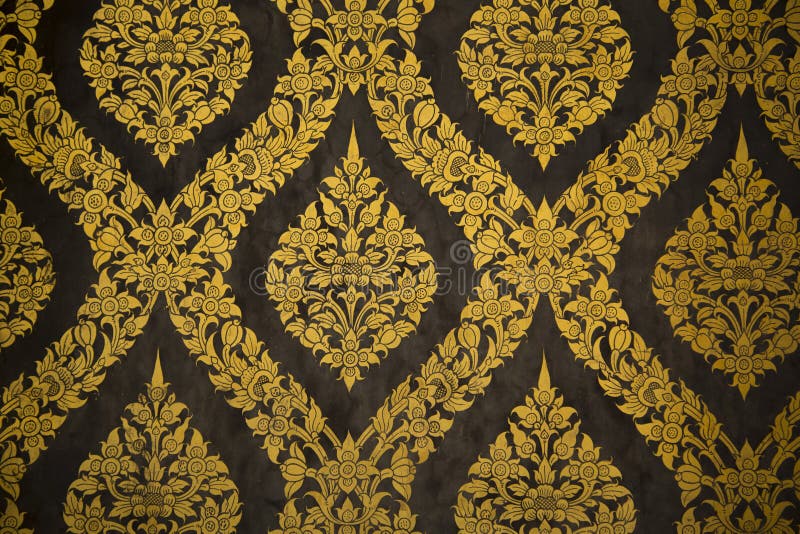 Thai Art Pattern stock illustration. Illustration of flower - 64677957