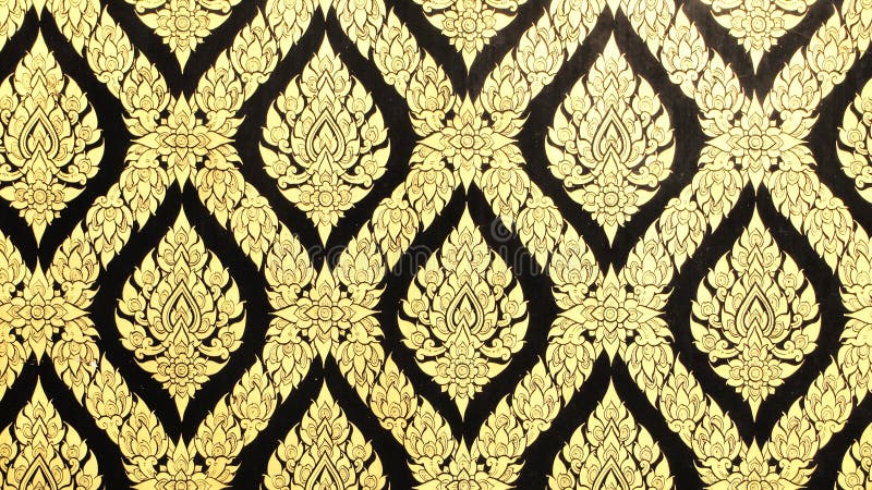Thai art wall pattern stock image. Image of design, graphic - 141774399